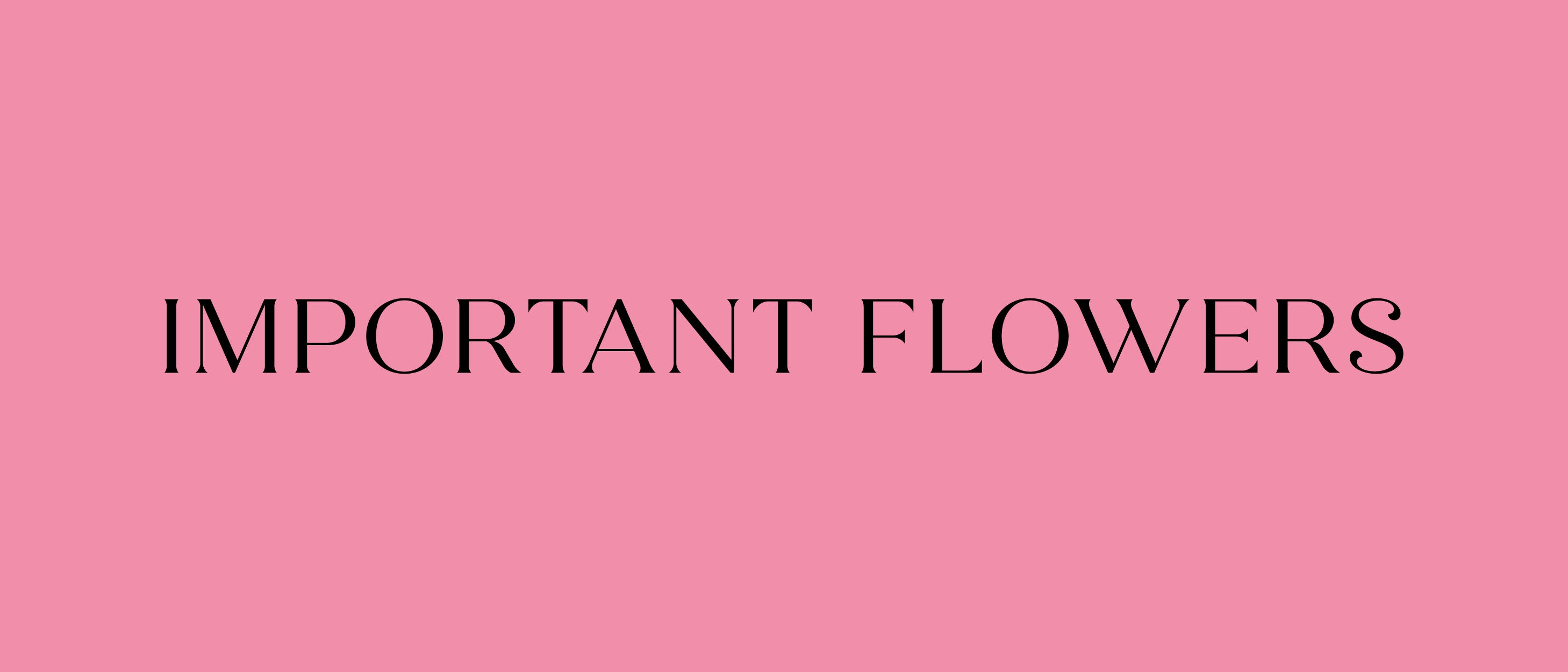 Important Flowers – MACK