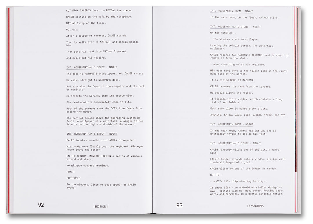 Ex Machina Screenplay Book – MACK