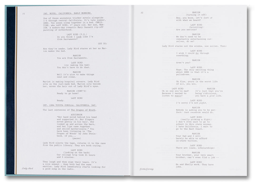 Lady Bird Screenplay Book – MACK
